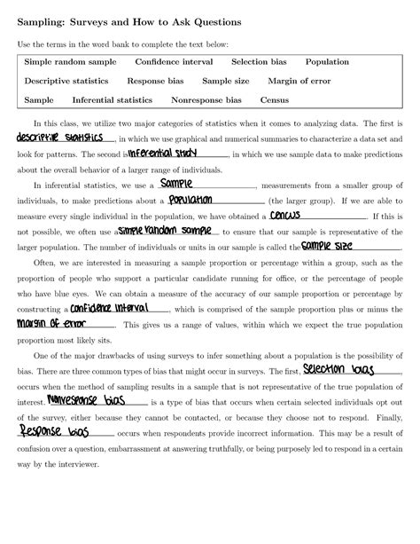Sampling In Class Assignment But You Get To Take It Home Stats 200 Clifton Fall 2022