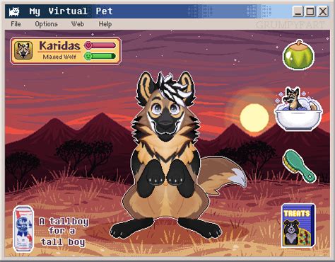 Maned Wolf Pet By Grumpyfart On Newgrounds