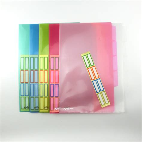 A4 L Shape Folder 3 Pockets With Index File 3 Poket Dengan Indeks L Shape Divider File Paper