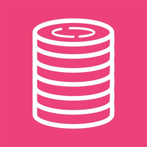 Stack Of Coins Line Color Background Icon 16726922 Vector Art At Vecteezy