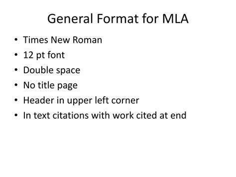 Science Essay MLA Format Ppt Download