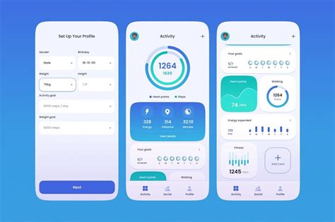 Fitness Health Tracker App Health Tracker App Fitness Tracking App