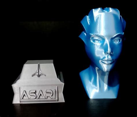 Asari Mass Effect Bust 3d Model 3d Printable Cgtrader