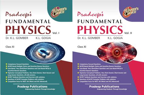 Pradeep Fundamental Physics Vol 1and 2 For Class 11 2025 26 Onetouch Book