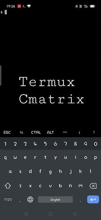 Cmatrix Using Termux Shorts Youtube