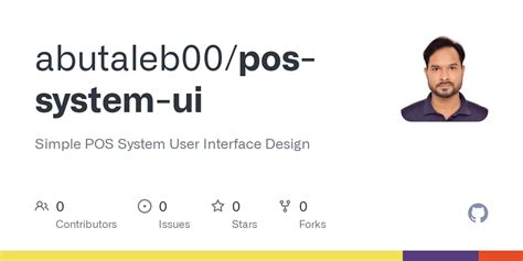 Github Abutaleb Pos System Ui Simple Pos System User Interface Design