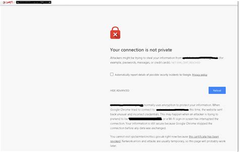 SharePoint Site Certificate Invoked Error SharePoint Stack Exchange