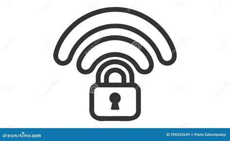 Wifi Symbol And Lock Icon Blocked Wireless Internet Signal Wi Fi Signal Error Failure Wifi