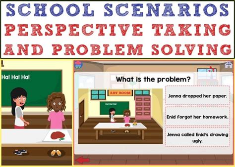 School Scenarios Perspective Taking And Problem Solving Boom Cards
