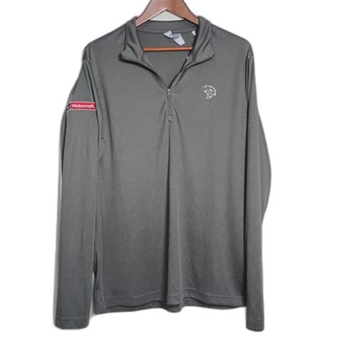Ford Motorcraft Dodge Hellcat Performance Pullover Gray Mens L