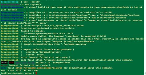 ian stuck with ts compiler issue · issue 2106 · serge web serge · github