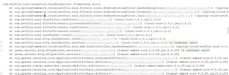 zuul网关报错flix zuul exception zuulexception forwarding error的解决方法