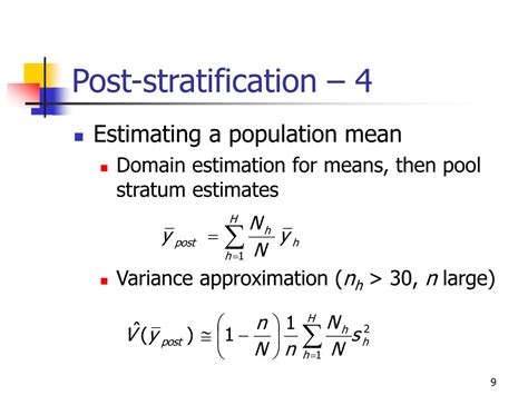 Ppt Post Stratification Powerpoint Presentation Free Download Id524621