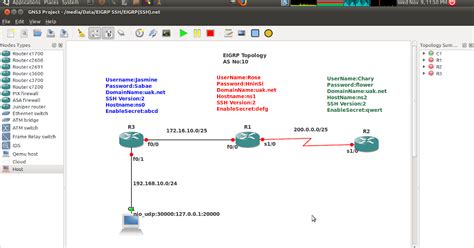 It Technologies Eigrp Topology Using Ssh In Gns3 Via Ubuntu Linux