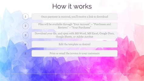 Invoice Template Pdf Google Docs Word Business Invoice Invoice Word Editable Invoice Custom