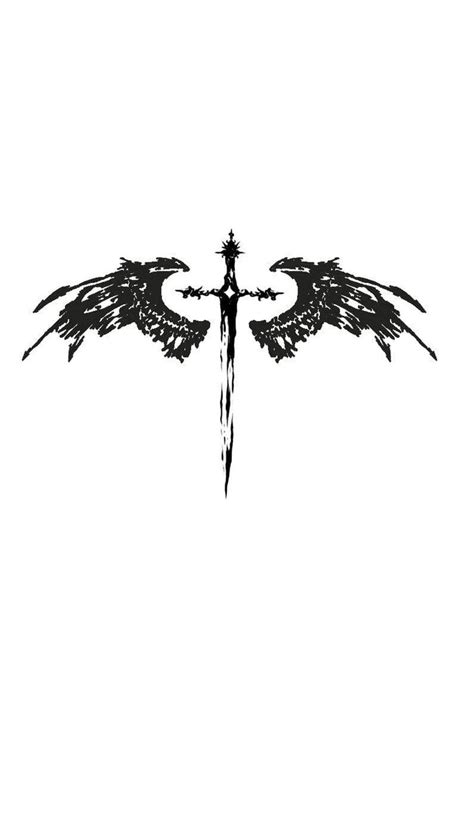 Devil May Cry Wings Logo Black And White Devil May Cry 3d Tattoo