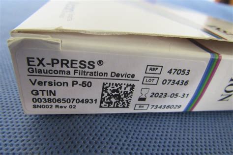 New Alcon Ref 47053 Ex Press Version P 50 Glaucoma Filtration Device