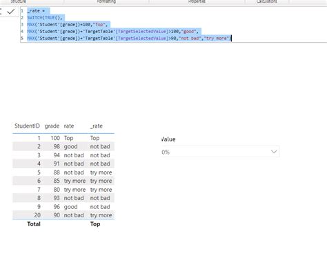 Solved How To Calculate Columns Based On Slicer Selection Microsoft