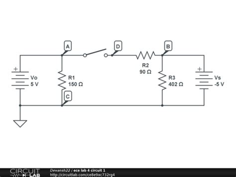 Ece Lab 4 Circuit 1 CircuitLab