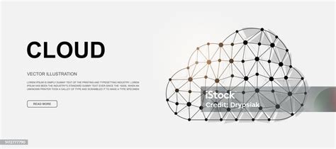클라우드 3d 랜딩 페이지 템플릿에 대한 낮은 폴리 기호 데이터베이스 디자인 그림을 다운로드합니다 홈페이지 디자인을 위한 다각형