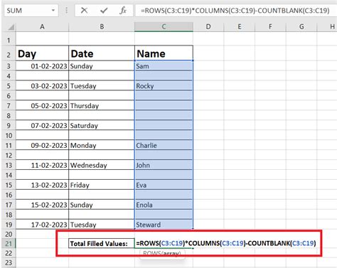 How To Count Non Empty Cells In Excel Tpoint Tech