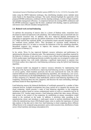 LOAD BALANCING LARGE DATA SETS IN A HADOOP CLUSTER PDF
