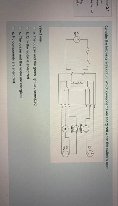 Solved Question Consider The Following Relay Circuit It Chegg