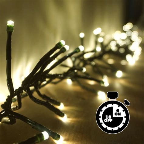 Cluster Lights With Timer Home Range Christmas Direct