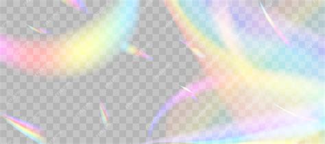 Premium Vector Blurred Rainbow Refraction Overlay Effect Light Lens