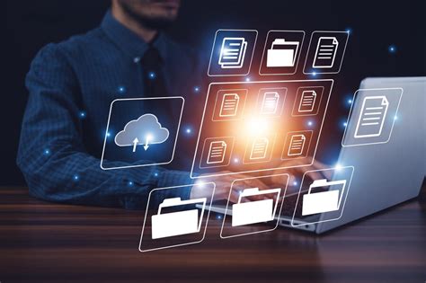 Premium Photo Document Management Concept Online Documentation Database And Digital File