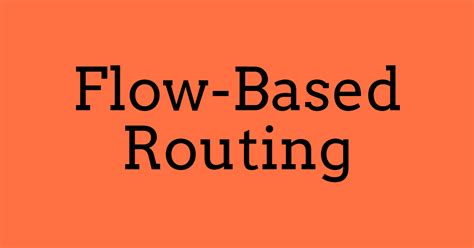 Flow Based Routing PollyBD