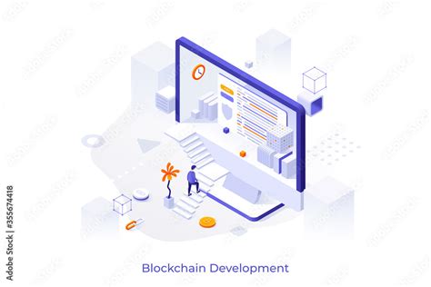 Vector Isometric Concept Stock Vector Adobe Stock