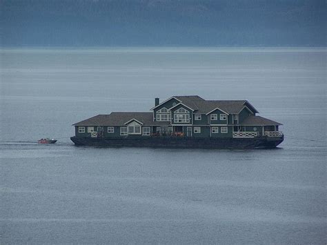 Thos Is A Huge House Built On A Barge Floating House Unusual