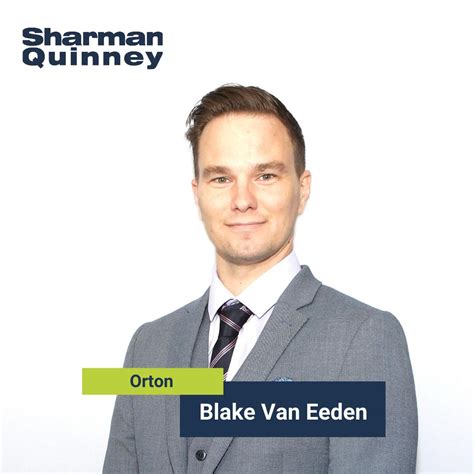 We Are Delighted To Announce That Blake Van Eeden Has Been Promoted To