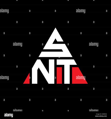 Snt Triangle Letter Logo Design With Triangle Shape Snt Triangle Logo