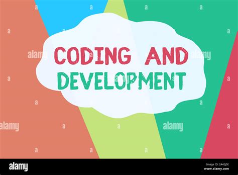 Conceptual Hand Writing Showing Coding And Development Concept Meaning
