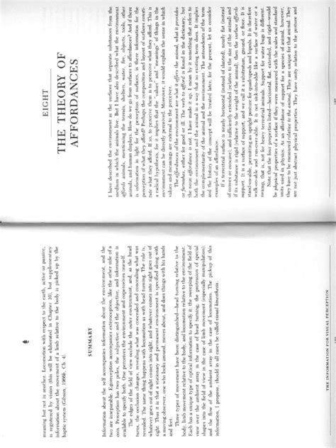 Gibson 1979 The Theory Of Affordances In The Ecological Approach To