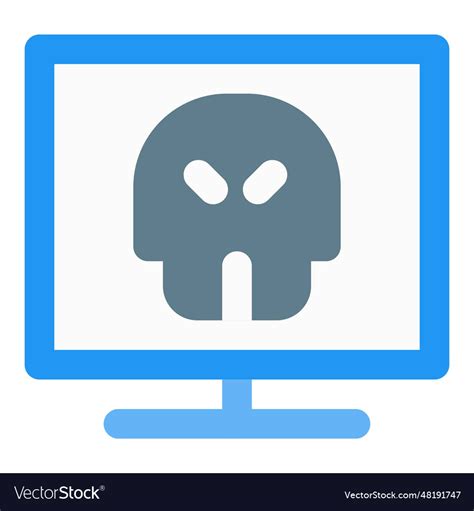 Malicious Software Placed On The System To Commit Vector Image