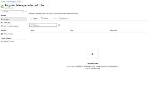 No Permission As Global Administrator To Intune R Intune
