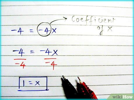How To Solve A Simple Linear Equation Steps With Pictures