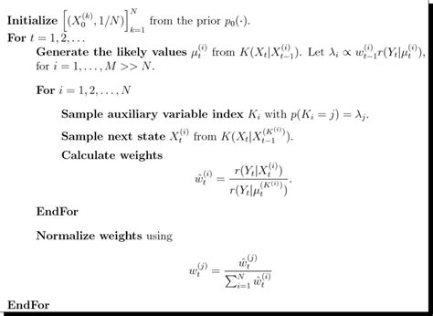 Figure B1 The Auxiliary Variable Particle Filter Algorithm Download Scientific Diagram