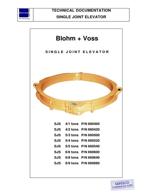 02 Documentation Sjs 4 6 Ton Rev 1 Pdf Elevator Wear