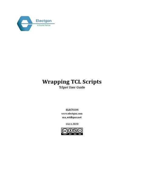 Wrapping Tcl Scripts Tclpot User Guide Pdf Library Computing