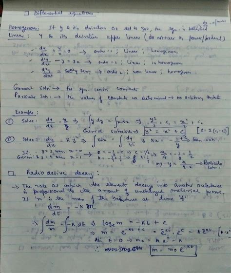 Differential Equations Radioactive Decay