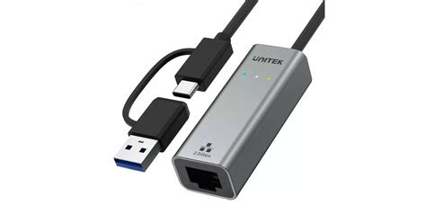 Unitek Adapter Usb A C 3 1 Gen1 Rj45 2 5 Gbps U1313c Alsen Pl