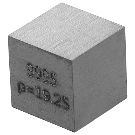 Engraved Metal Element Cube Tungsten For Collection Student Silver Engraved Metal Element Cube Tungsten For Collection Student Silver