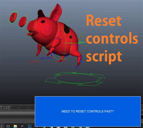 Reset Pose Script Maya