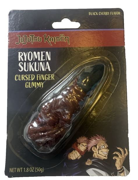 Jujutsu Kaisen Ryomen Sukuna Cursed Finger Gummy Candy One 1 Black