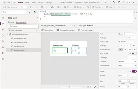 Make Your First Power Apps Canvas Component