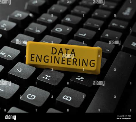 hand writing sign data engineering business idea data science that